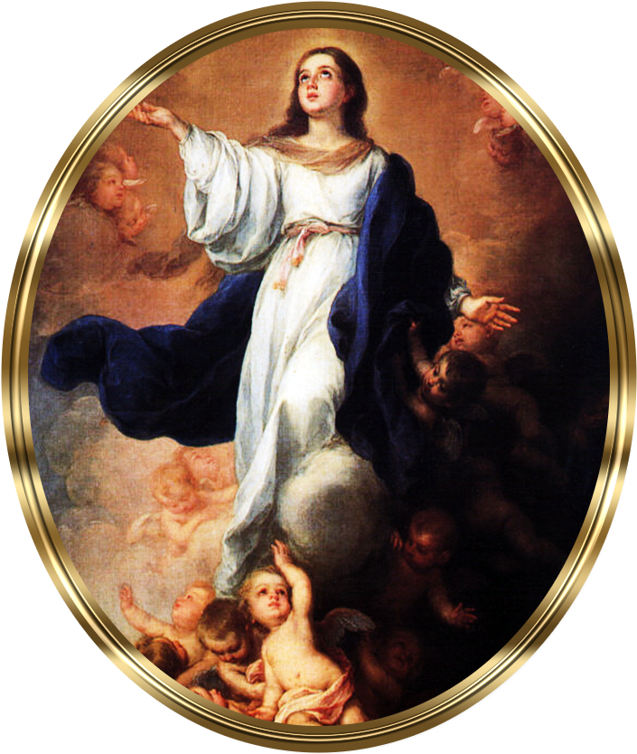 4th Glorious Mystery - 15 August Feast Day (900x900), Png Download