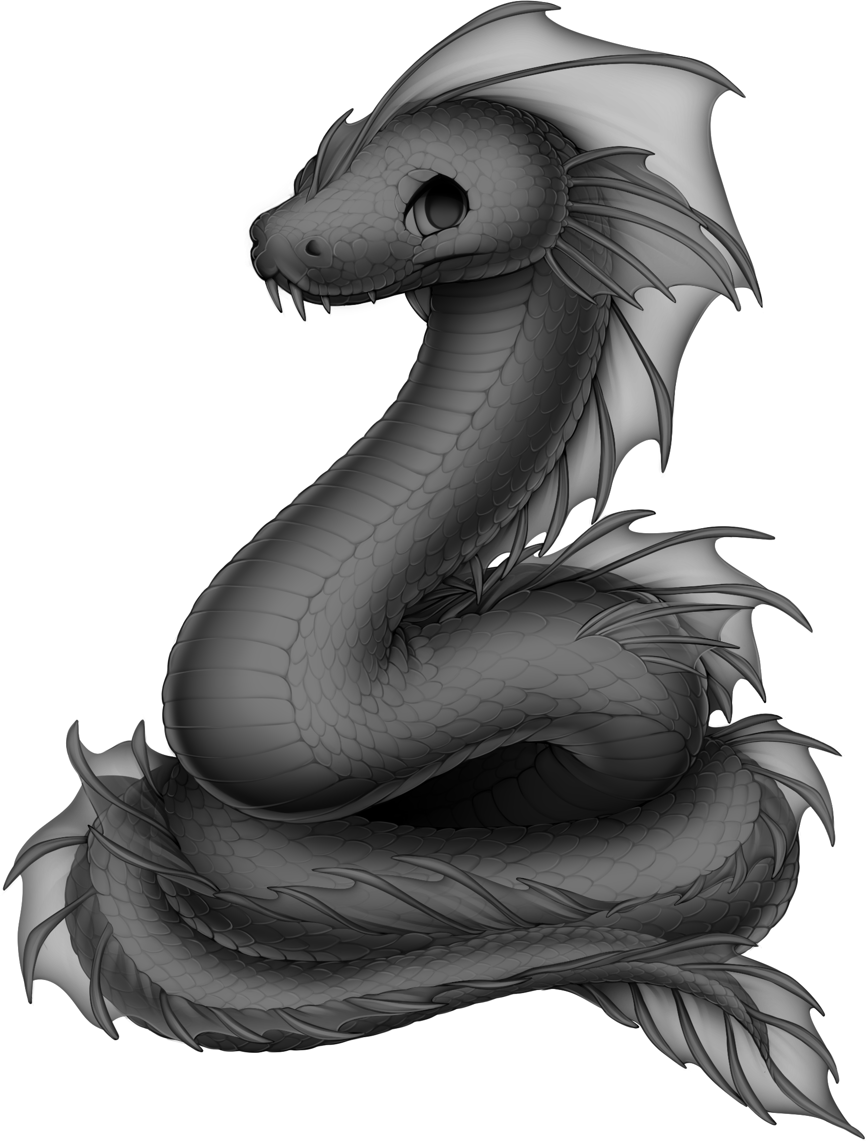 Snake Seamonster Base - Furvilla Snake Base (1814x2319), Png Download