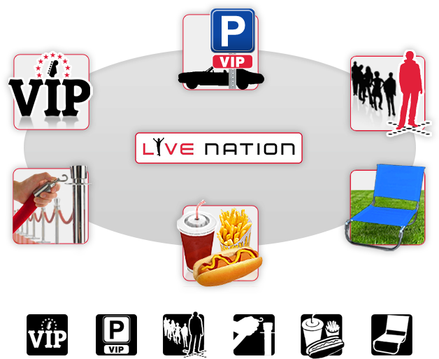 Online & Ticket Icons - Live Nation (813x560), Png Download