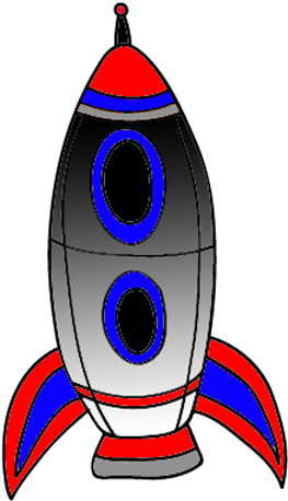Rocketship - Cartoon (600x600), Png Download