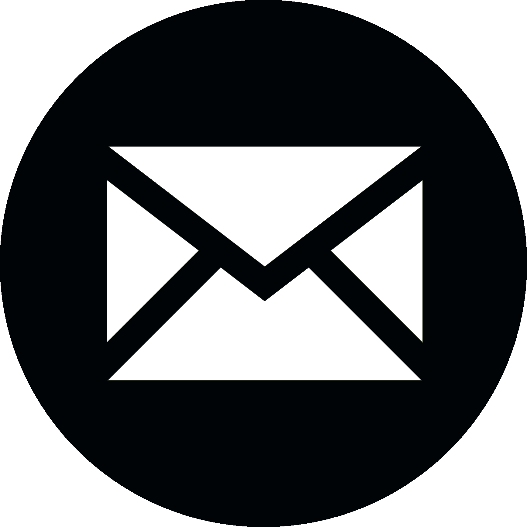 Email Icon Vector Circle (1734x1734), Png Download