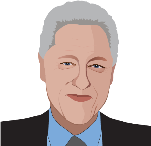 Bill Clinton Png - Bill Clinton Cartoon Png (513x513), Png Download