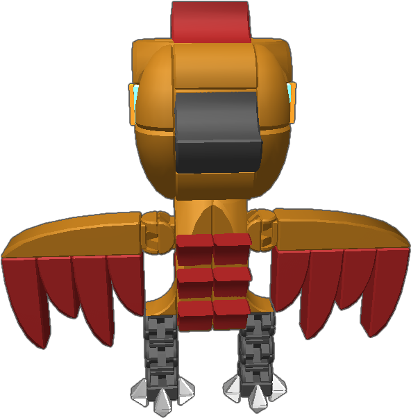 Red-tailed Hawk Clipart Animated - Cartoon (768x768), Png Download