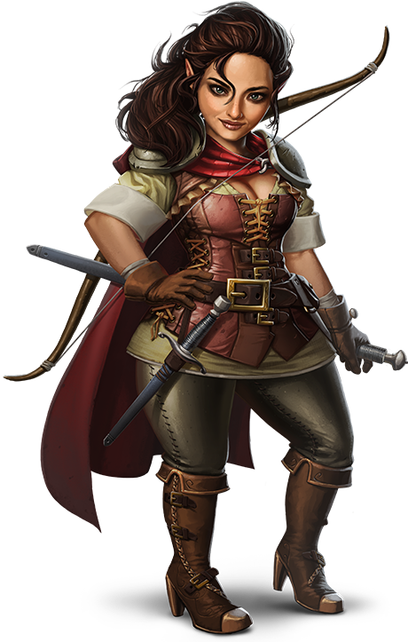 Download Strongheart Halfling - Halfling Rogue Female | Transparent PNG ...