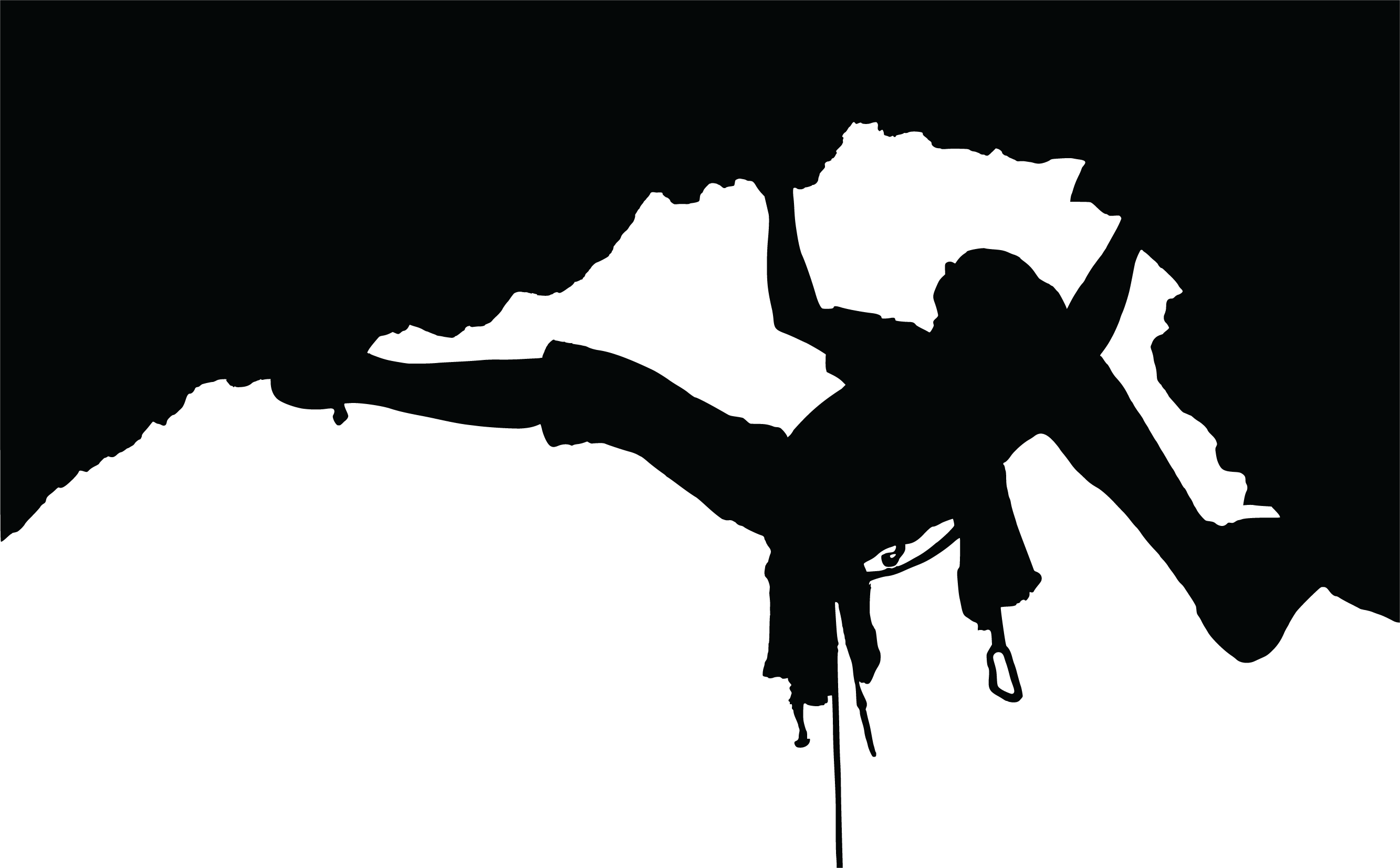 Download Printwallart Rock Climber - Siluet Rock Climbing | Transparent ...