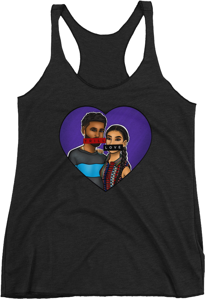 "trill Love" Ladies Tanktop (1000x1000), Png Download