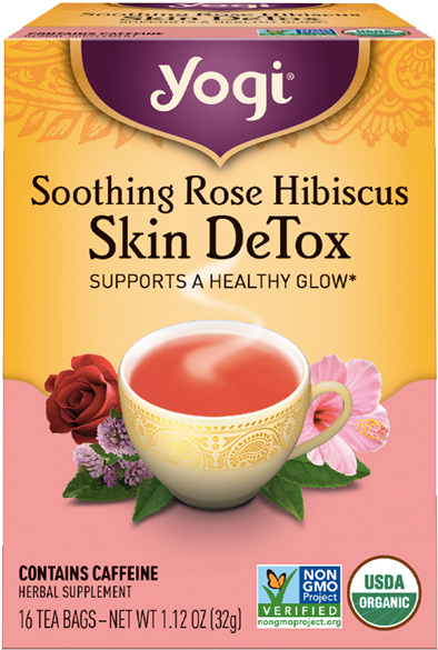 Yogi Tea, Soothing Hibiscus Skin Detox - Yogi Honey Lavender Stress ...