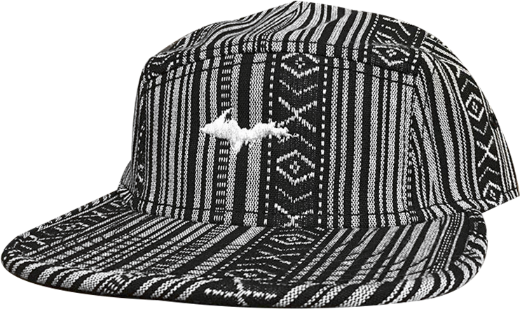 Hat - "u - P - Silhouette" Aztec Pattern Five Panel - Baseball Cap ...