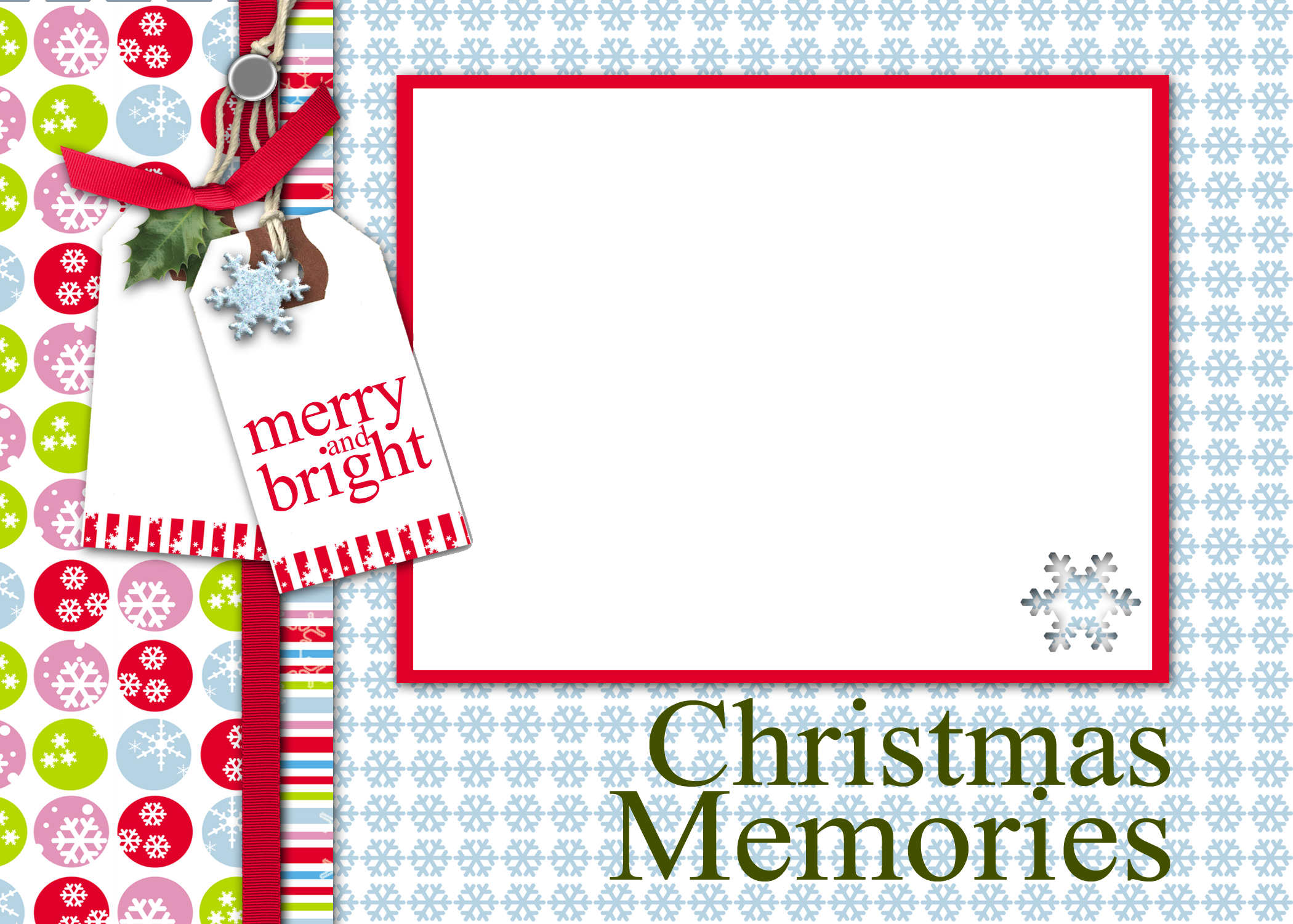 Christmas Cover Page Template - Christmas Collage Frame Template Png ...