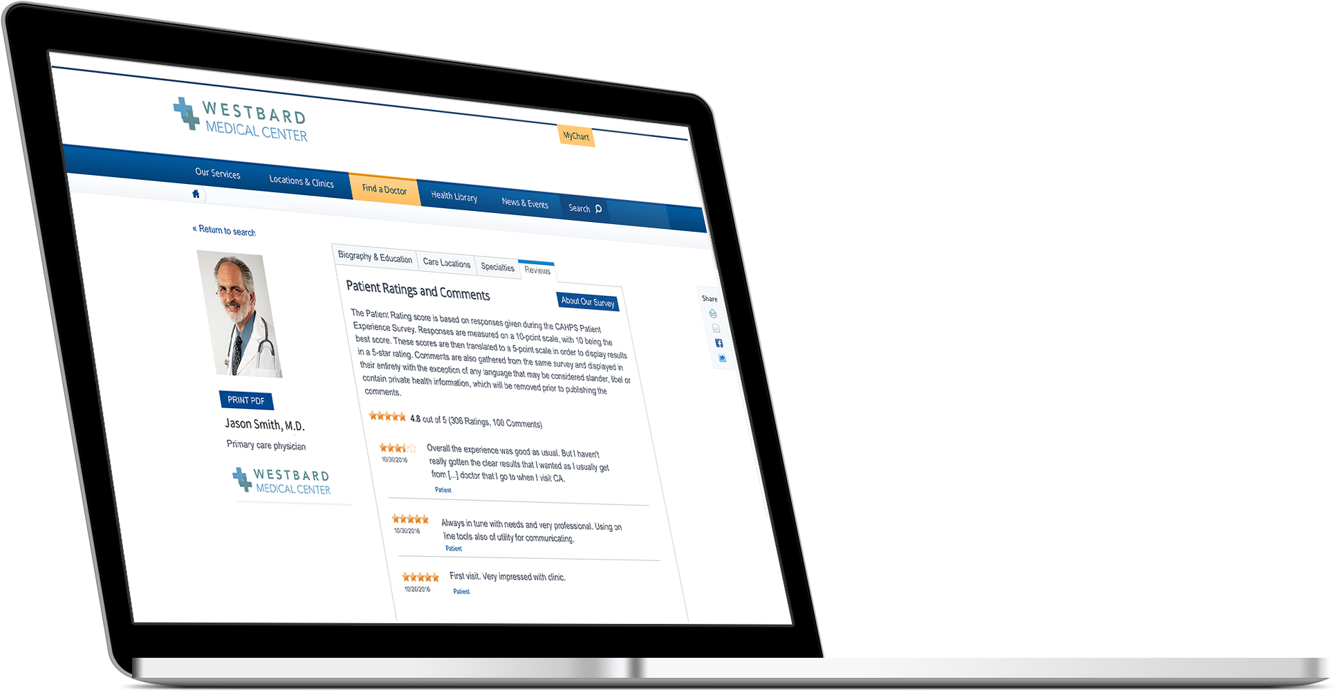 Physician Profile Page - Physician (1942x1008), Png Download
