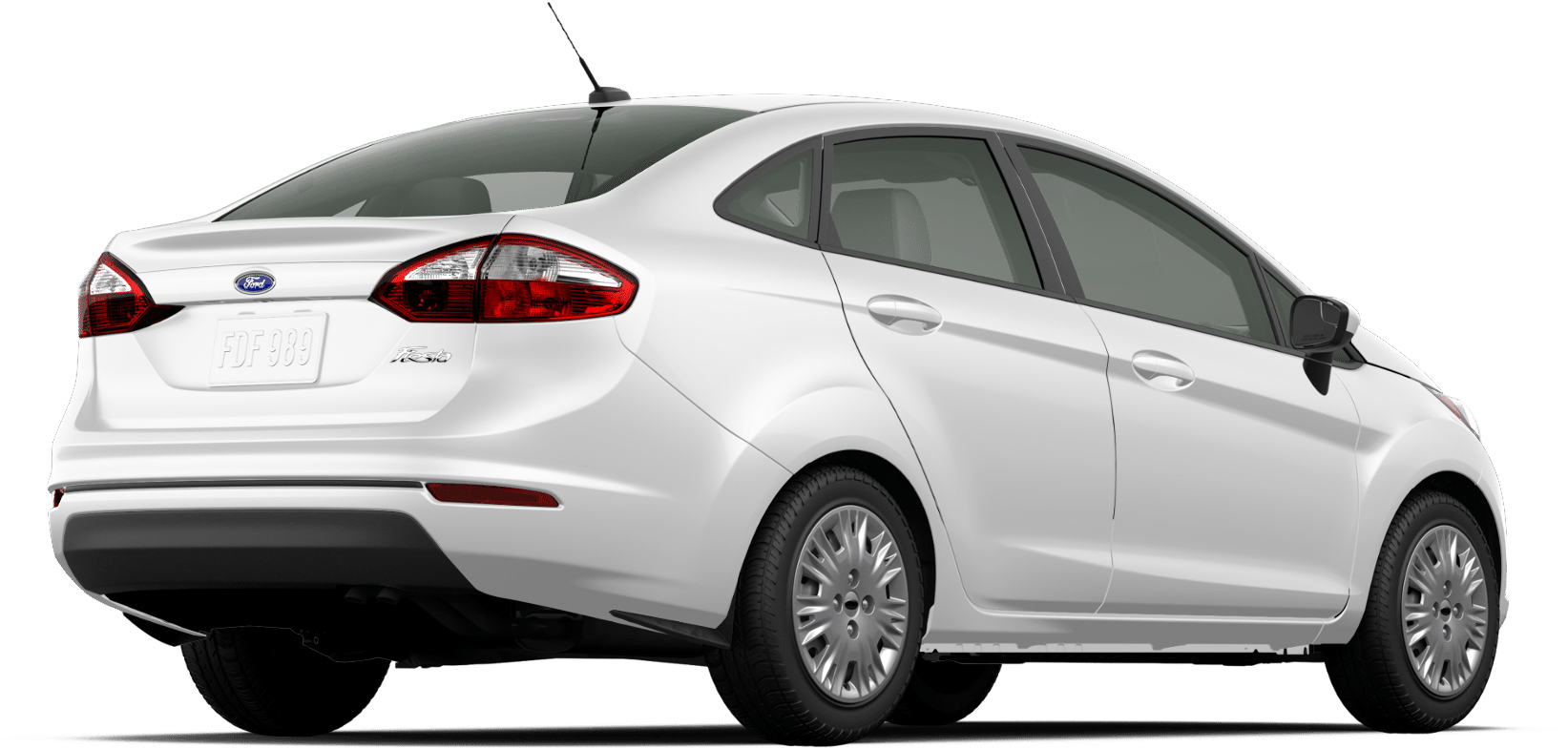 Download 2015 Ford Fiesta S White Back View - Ford Fiesta White Sedan ...
