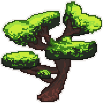 Pixel Art Of Strange Tree - Sprite (370x386), Png Download