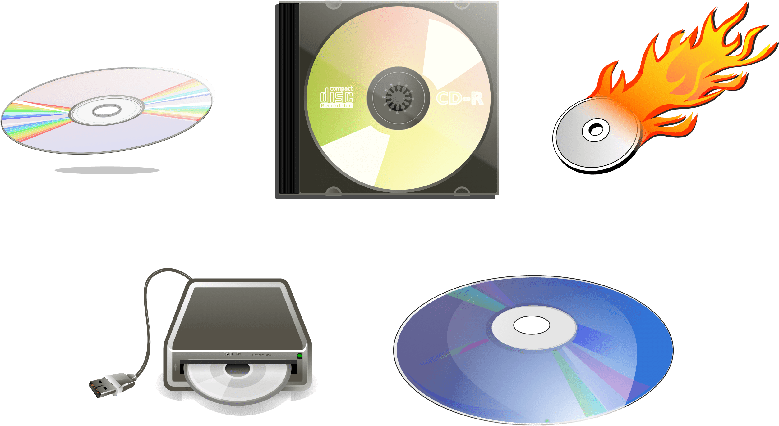 Cd-rom Clip Art - Cd-rom (2560x1640), Png Download
