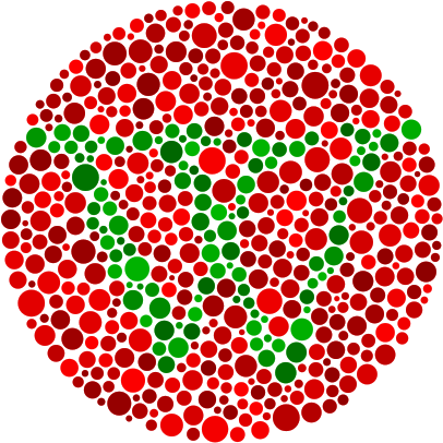 A Test For Deuteranopia, A Type Of Color Blindness - Colour Blind Test ...