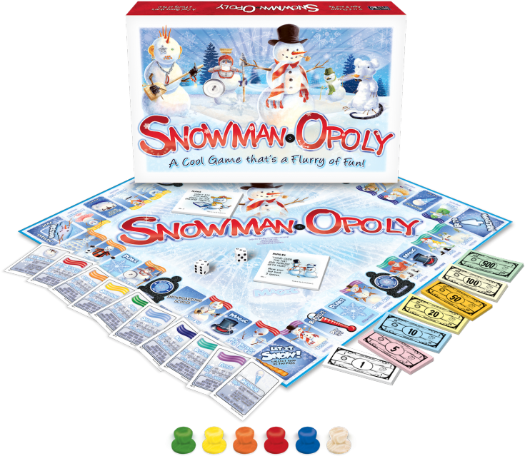 Click Image To Enlarge - Late For The Sky Snowman-opoly (768x704), Png ...
