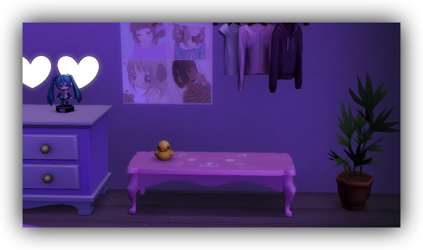 Kawaii Kitty Coffee Table - Dresser (1387x821), Png Download