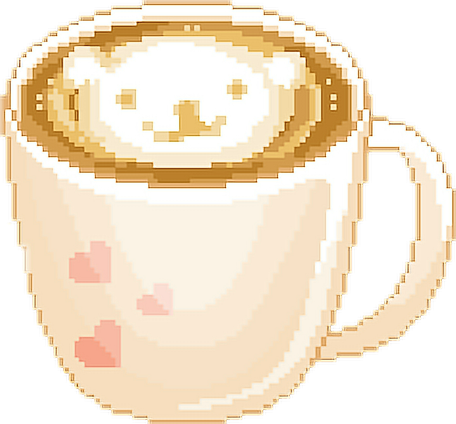 Download Cute Coffee Pixel Art | Transparent PNG Download | SeekPNG