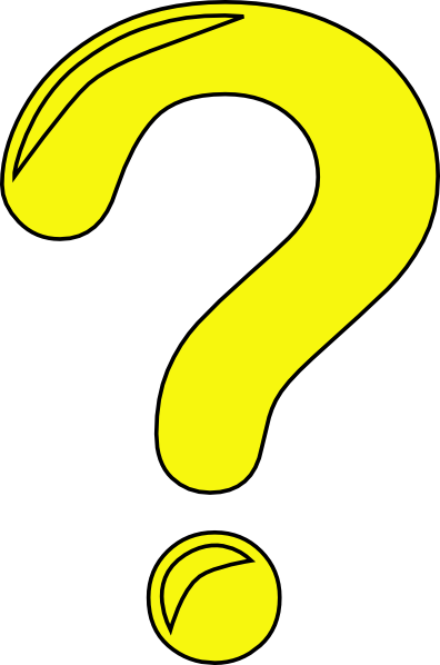 Yellow Question Mark Png (396x598), Png Download