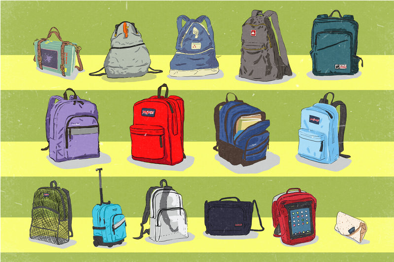 Evolution Of School Bags (1280x720), Png Download