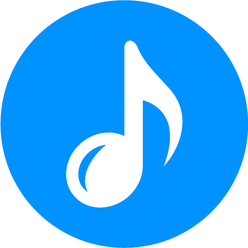 Download Light Blue Music Note Icon - Ok Icon Material Design ...