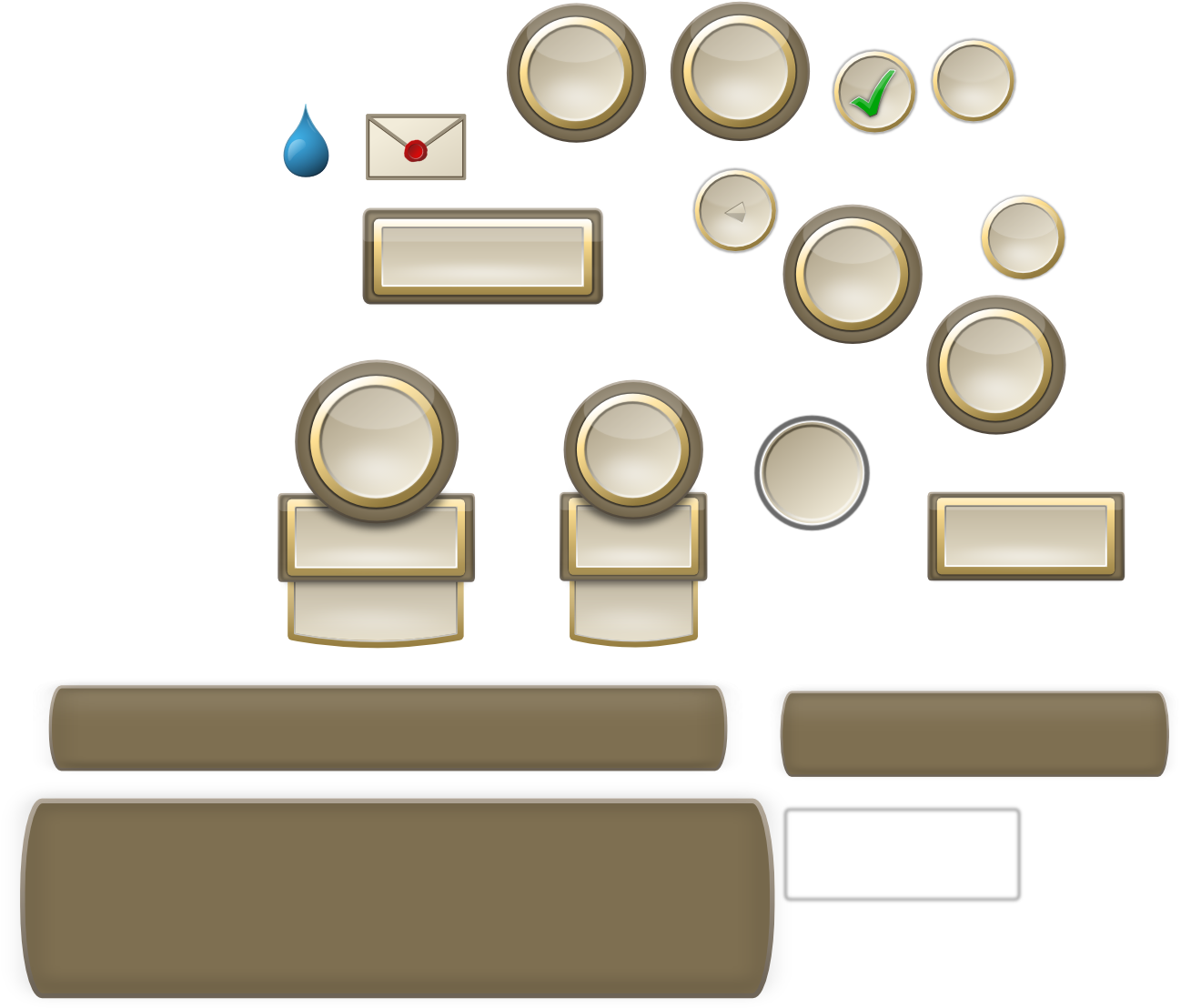 Preview - Medieval Gui Png (1321x1140), Png Download