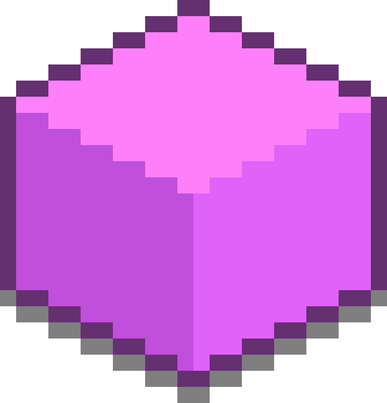 Pink Single Cube - Minecraft Windows Pixel Art (768x800), Png Download