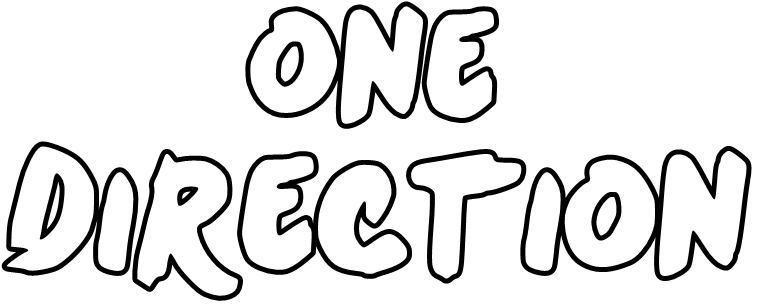 Download One Direction Png Text - One Direction Logo White ...