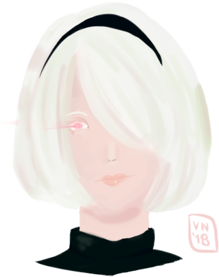 Download Nier Automata 2b 2b Nier 2b Artists On Tumblr Eye Horror ...