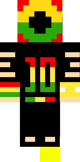 Minecraft Skins With Flame Hands (321x651), Png Download