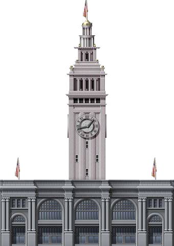 Clock Tower (340x482), Png Download