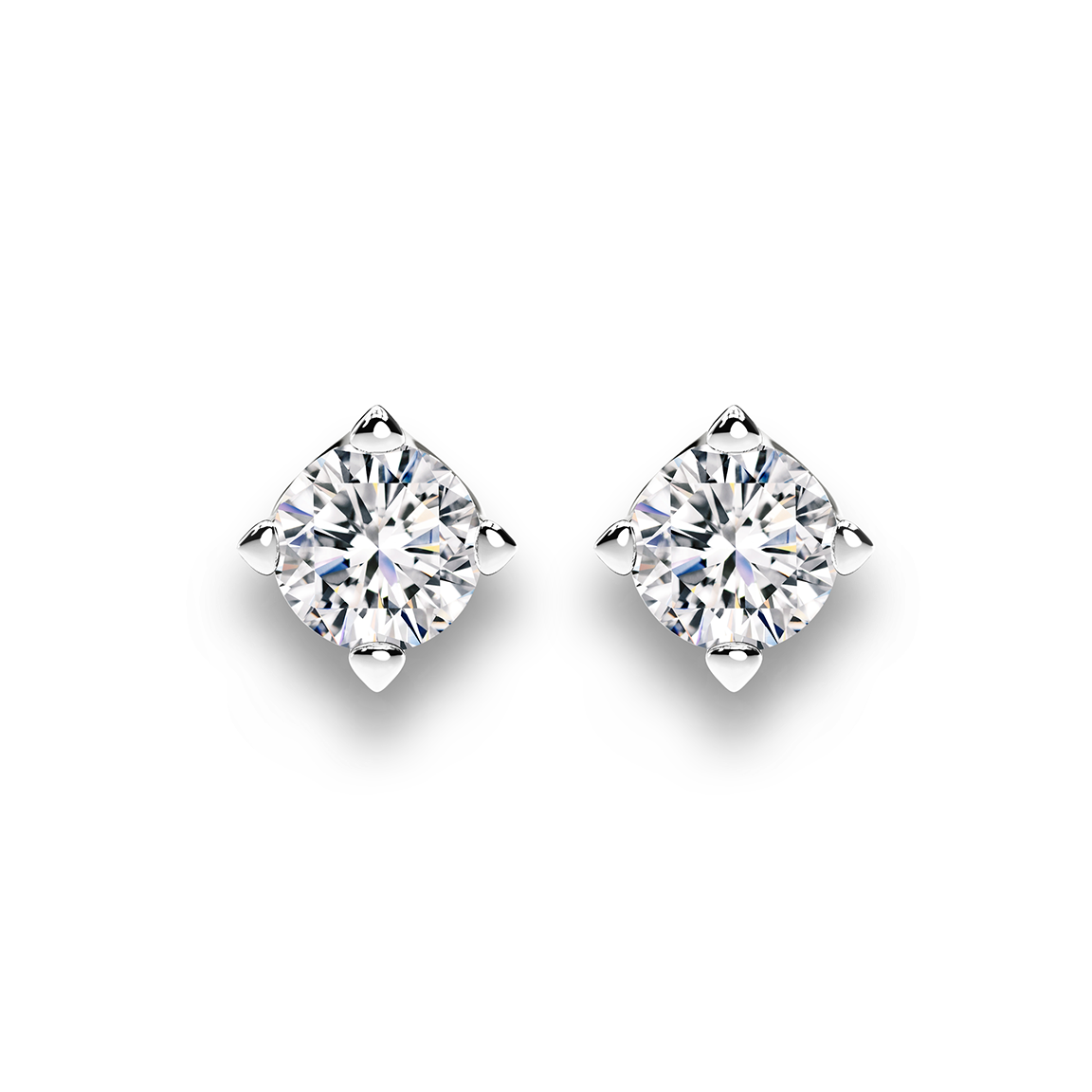 Forevermark Setting™ Solitaire Stud Earrings - Near 1 Carat Total ...
