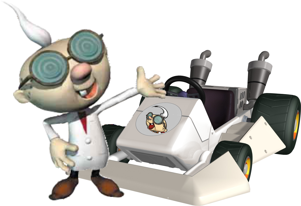 [ Img] - Professor E Gadd Mario Kart (1280x857), Png Download