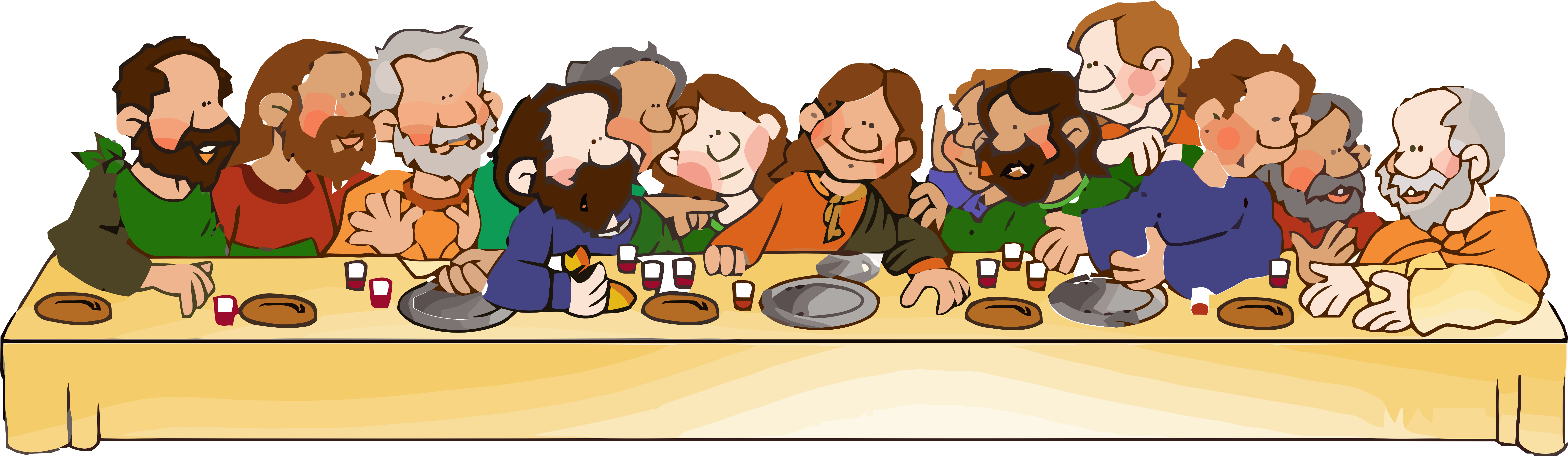 Download Collection Supper High Quality Free Clip - Last Supper Clip ...