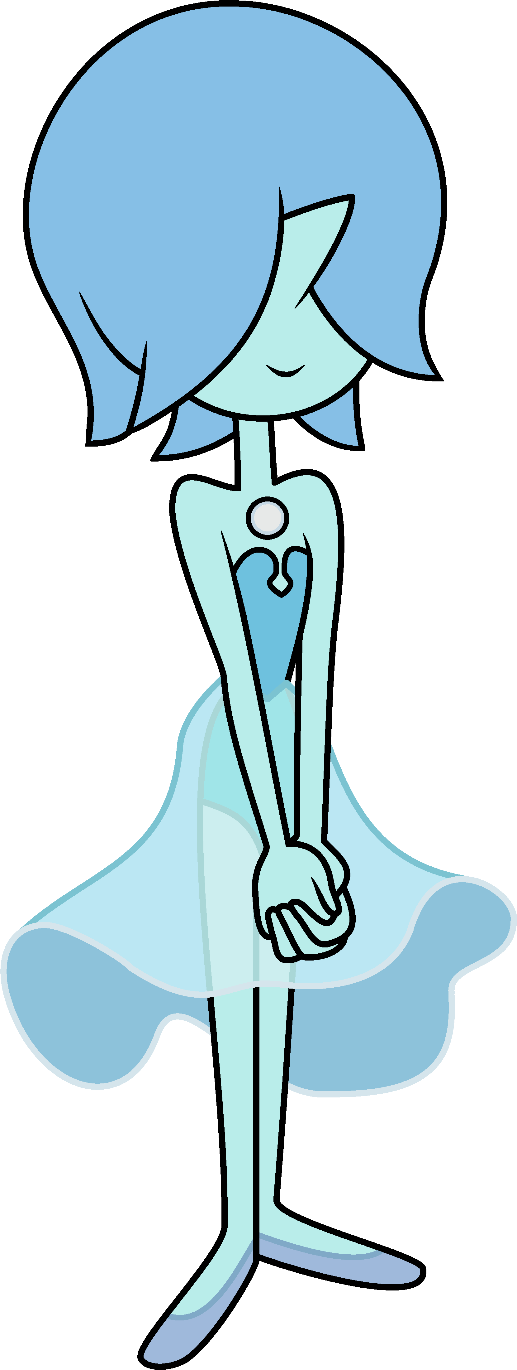 Blue Pearl - Steven Universe Blue Pearl (1884x4500), Png Download