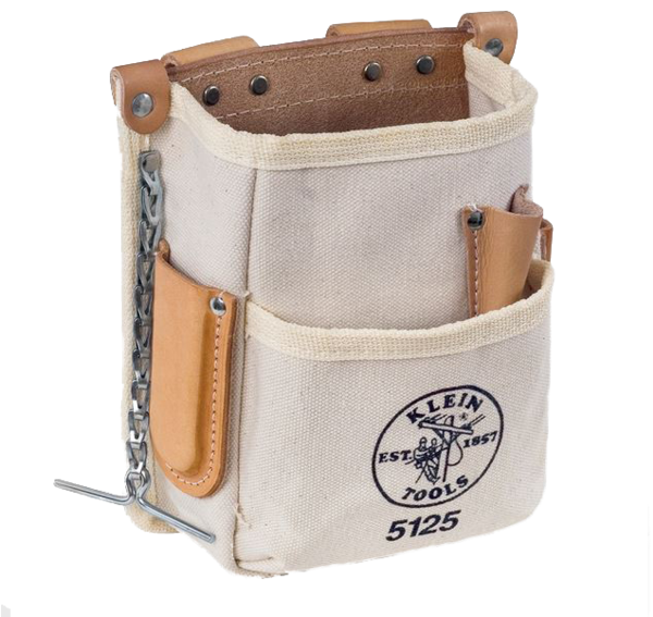 Klein Tools 5125 5 Pocket Tool Pouch Canvas (600x592), Png Download