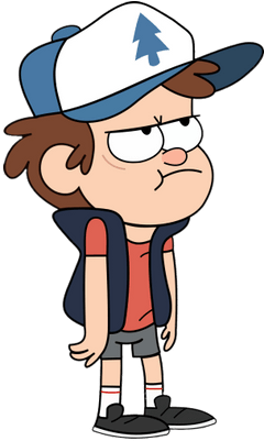 Dipper Pines Angry - Dipper From Gravity Falls (400x400), Png Download
