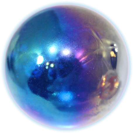 Enormous Glass "blue Chrome" Marble - Lustered Marbles (479x480), Png ...