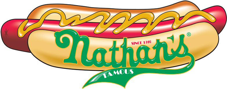 Corn Dog - Nathan's Famous Hotdogs (800x320), Png Download