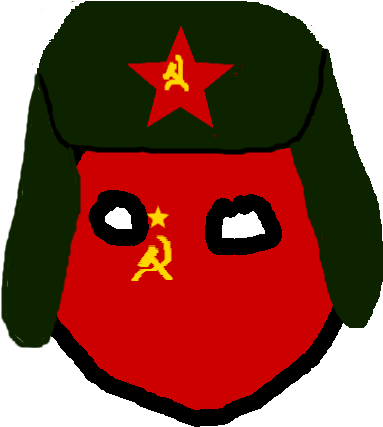 Sovietball With Ushanka - Soviet Union Countryball Transparent (386x439 ...
