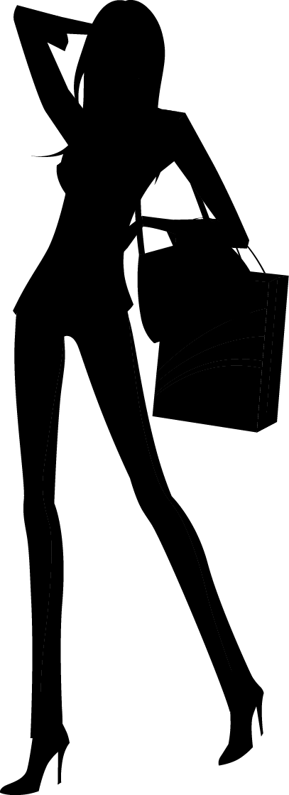 Fashion Girl Silhouette Png Clip Art Transparent Stock - Fashion Woman ...