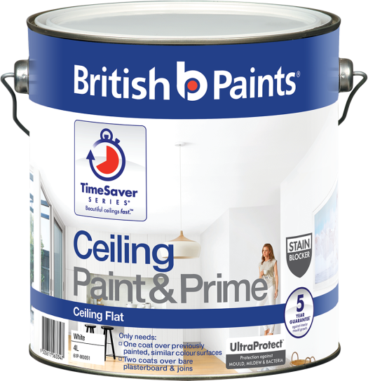 British Paints Paint & Prime Ceiling Helps Save Time - British Paints ...