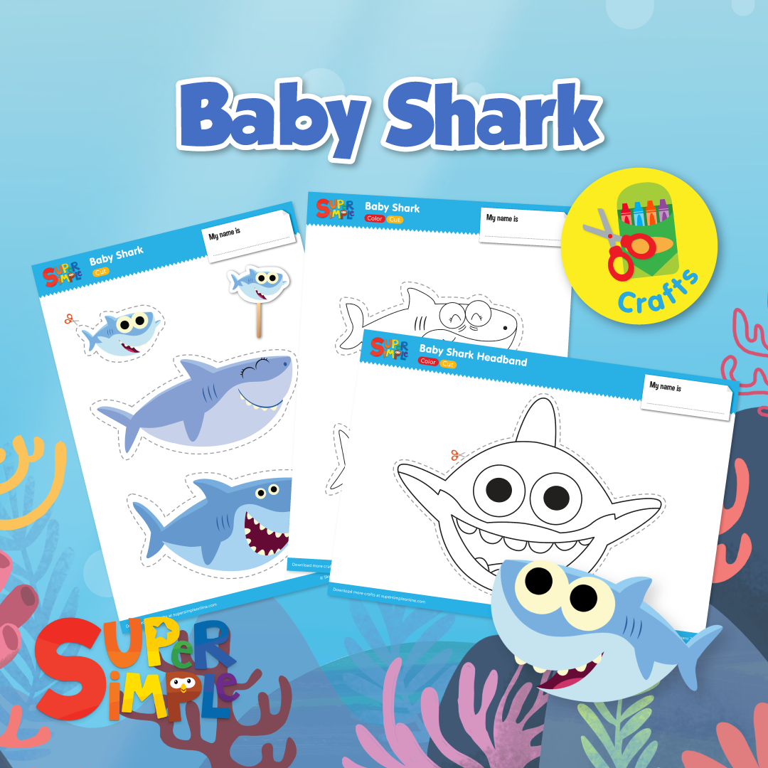 Baby Shark Resources And Crafts - Birthday (1080x1080), Png Download