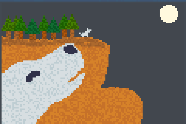 Wolf Howl]woof Pixel Art - Wolf Howling Pixel Art (600x400), Png Download