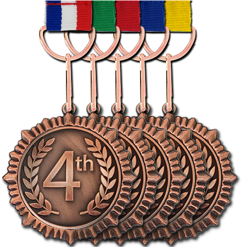 Download 4th Place Bronze Medal By School Badges Uk - Bronze Medal ...