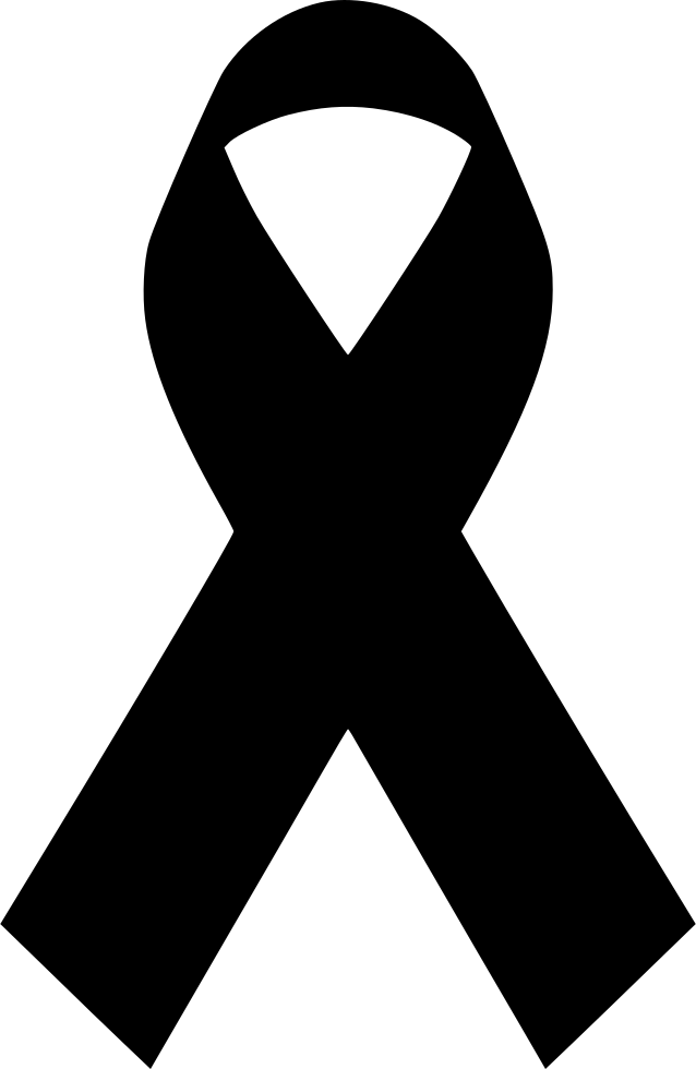 Png File - Laço De Luto Png (638x980), Png Download