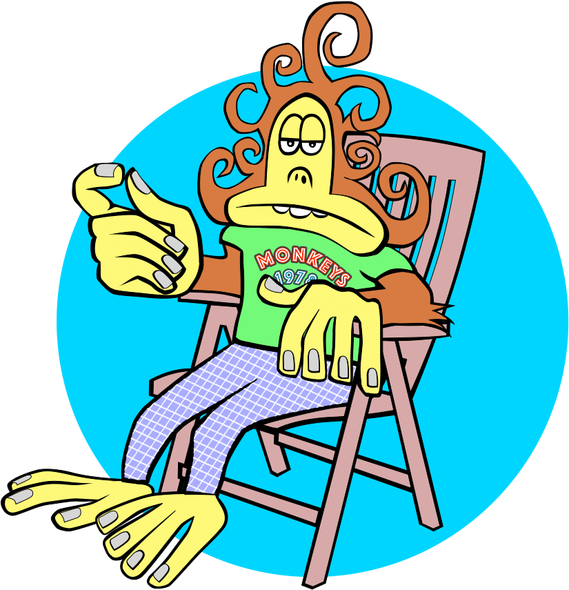 Download Chilling Monkey | Transparent PNG Download | SeekPNG