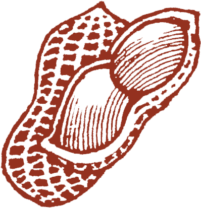 Floating Peanut Red (436x440), Png Download