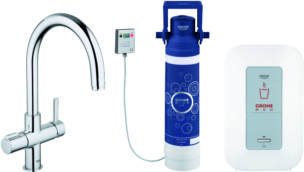 Grohe, Red C Spout, Boiling Water Kitchen Tap - Grohe Red Boiler Tap ...