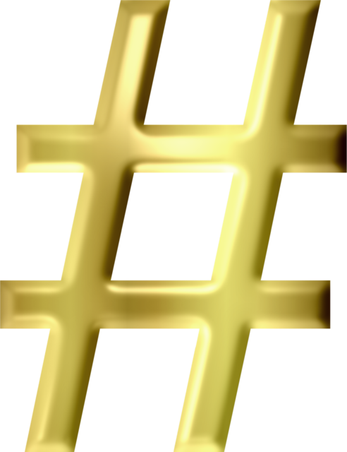 Hash Tag Pound Symbol - Simbolo Hashtag Png (492x640), Png Download