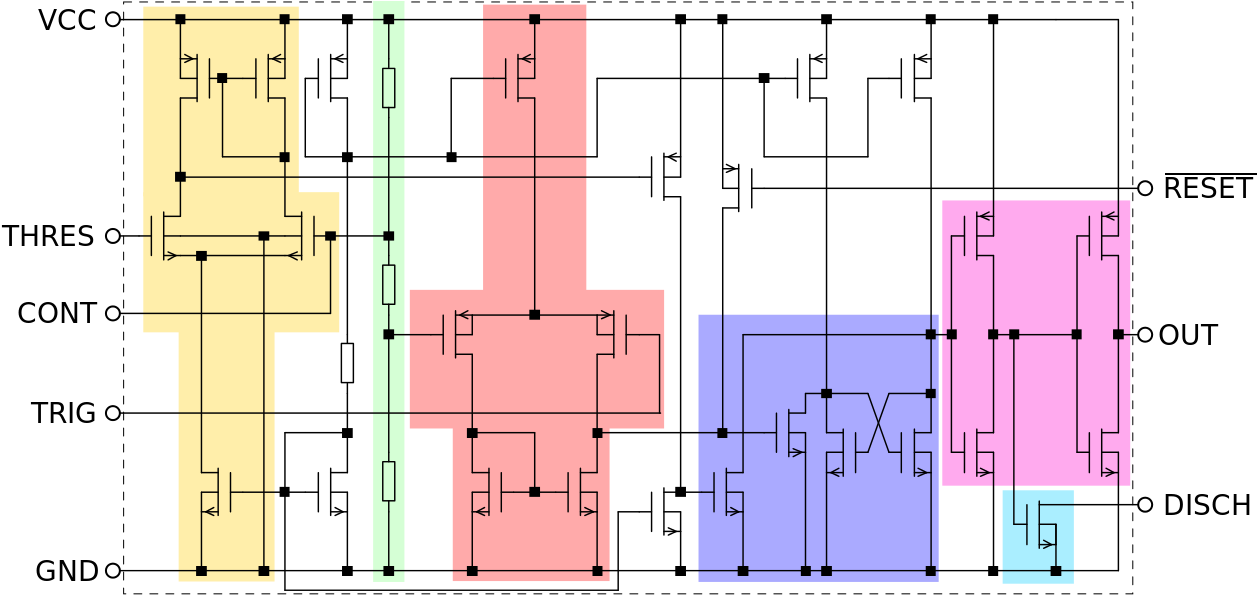 C555 Internal Circuit - 555 Internal Schematic Of Cmos Version ...